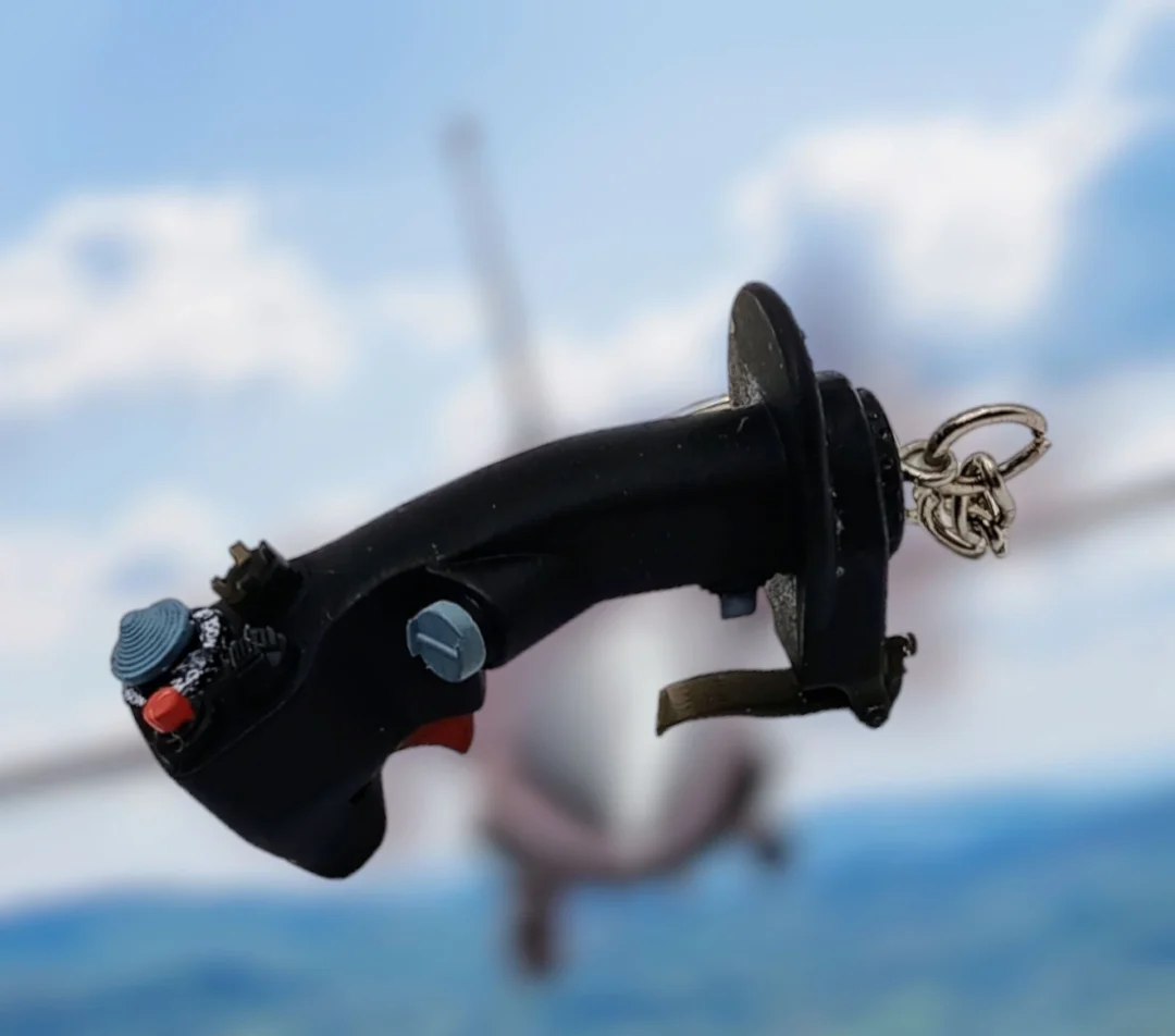 F-16 CONTROL STICK MINIATURE KEYCHAIN - 2K AVIATION CREATIONS
